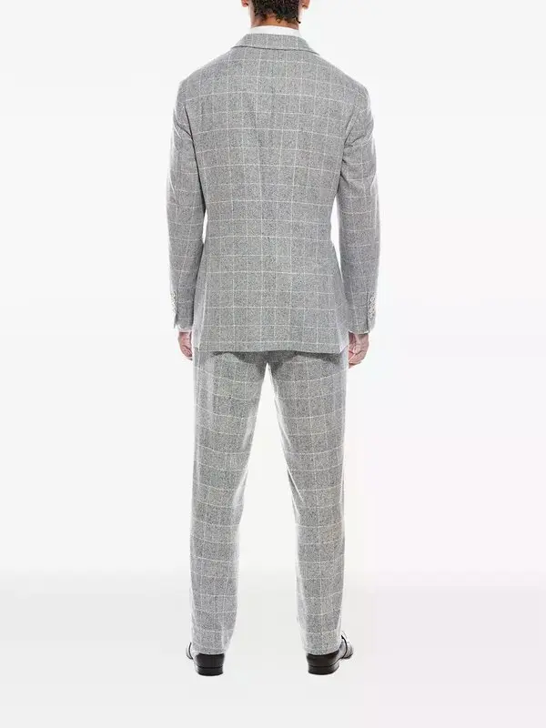 Brunello Cucinelli Double-breasted Checkered Suit
