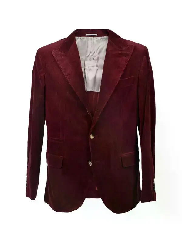 Brunello Cucinelli Single Breasted Blazer - Red
