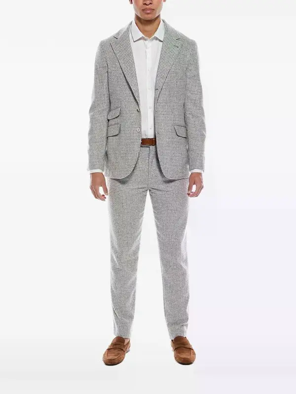 Brunello Cucinelli Houndstooth Three-button Suit