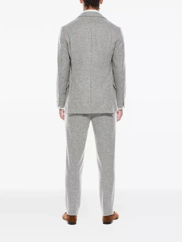 Brunello Cucinelli Houndstooth Three-button Suit