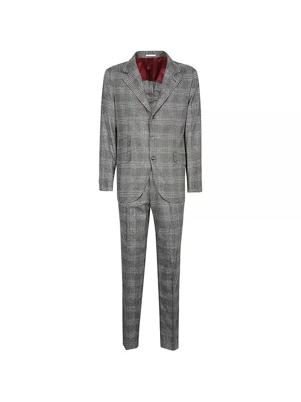 Brunello Cucinelli Plaid Tailored Suit