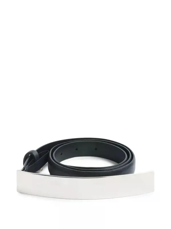 MUGLER Rectangular-buckle Belt - Black