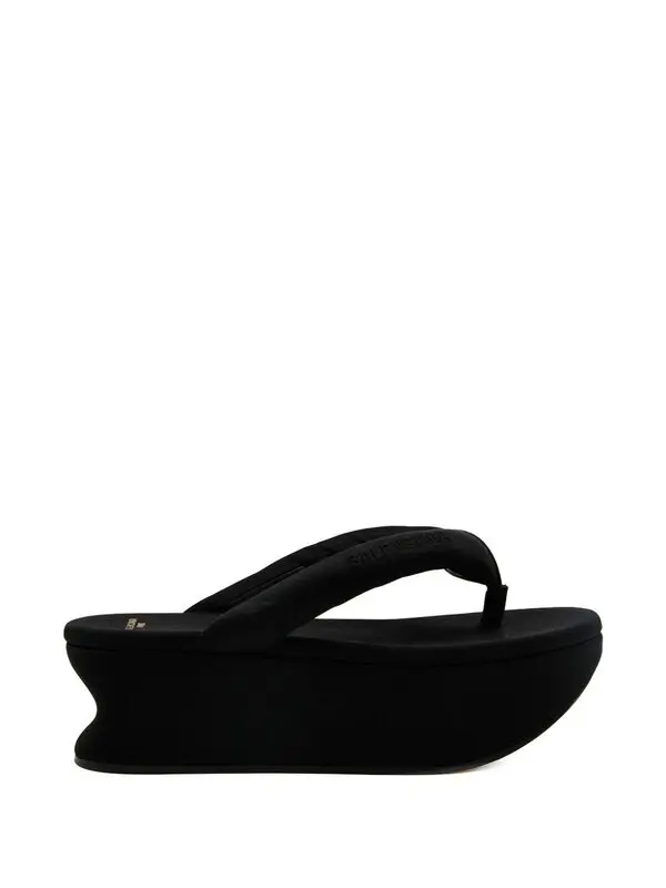 Balenciaga Gaeta Thong Sandals - Black