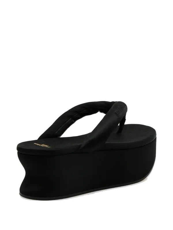 Balenciaga Gaeta Thong Sandals - Black