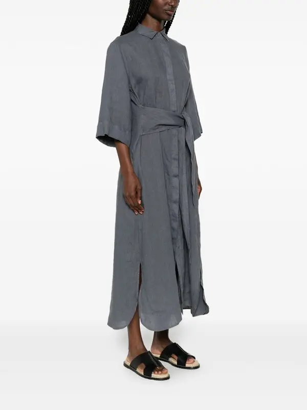 ARCHIVIO '67 Linen Chemisier Dress