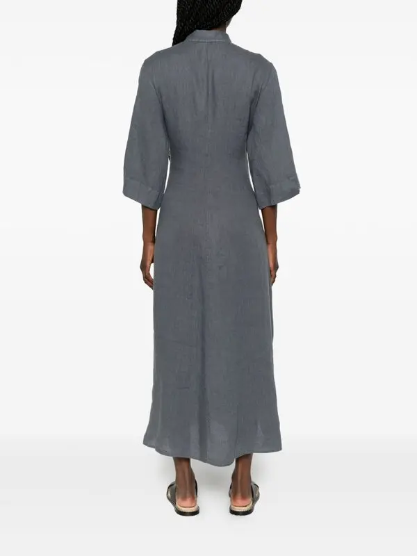 ARCHIVIO '67 Linen Chemisier Dress
