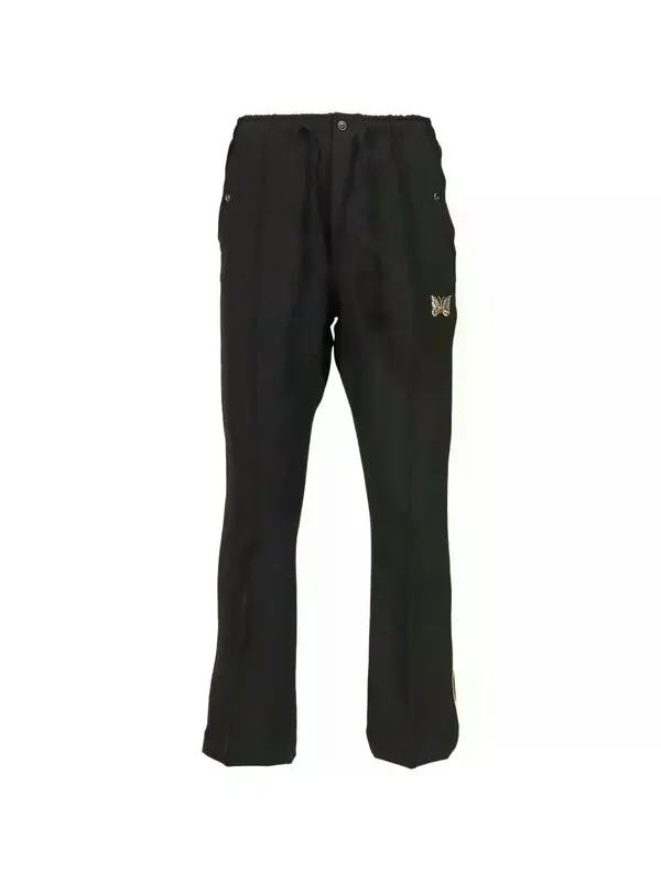 Needles Logo-embroidered Track Pants - Black