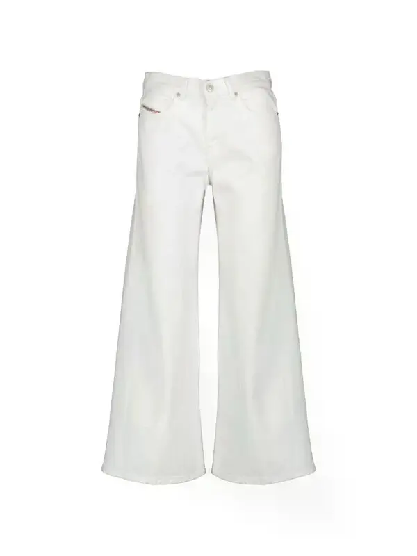 DIESEL® Five-pocket Wide-leg Jeans - White