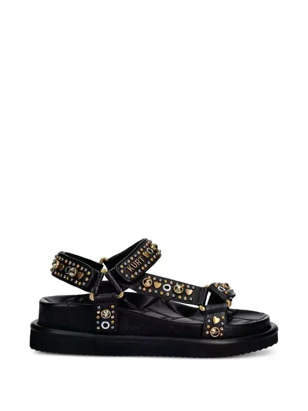 Kurt Geiger Orson Quilted Stud-embellished Sandals