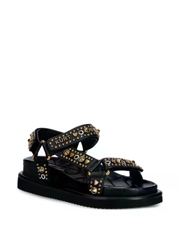 Kurt Geiger Orson Quilted Stud-embellished Sandals