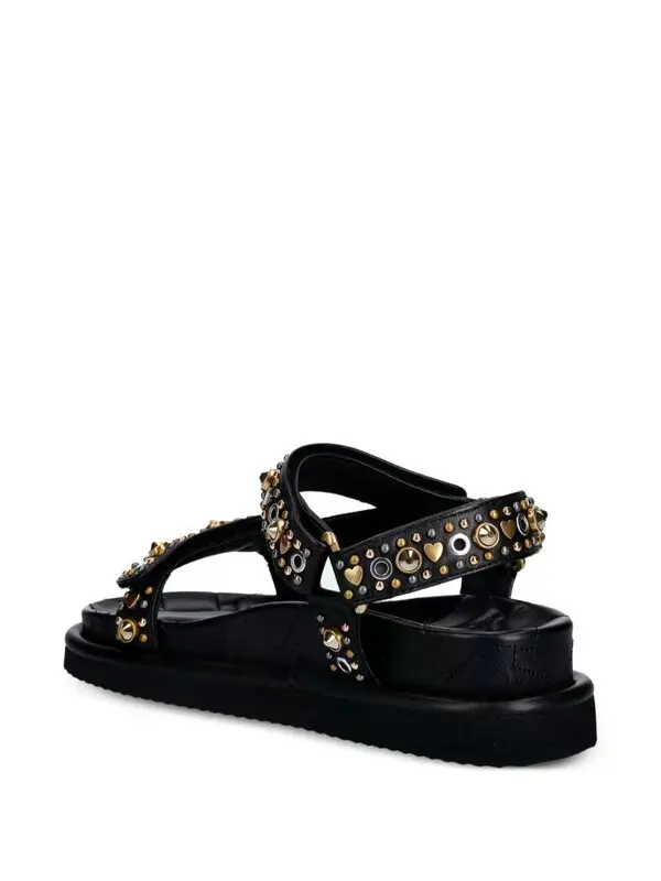 Kurt Geiger Orson Quilted Stud-embellished Sandals
