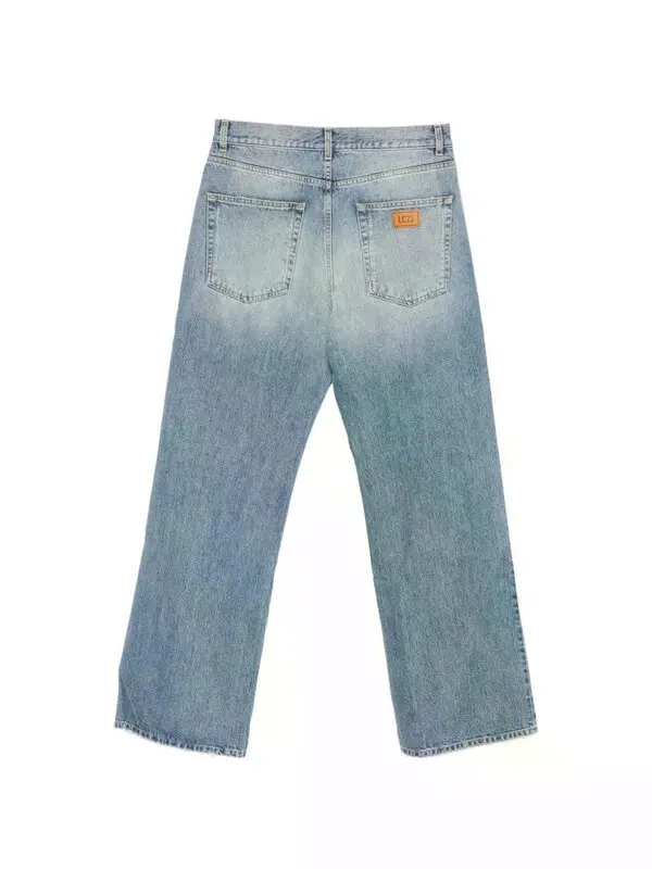 LC23 Faded-effect Straight-leg Jeans