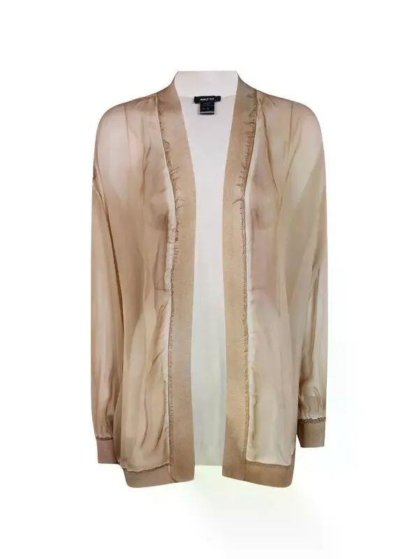 Avant Toi Sheer-panelled Silk Cardigan