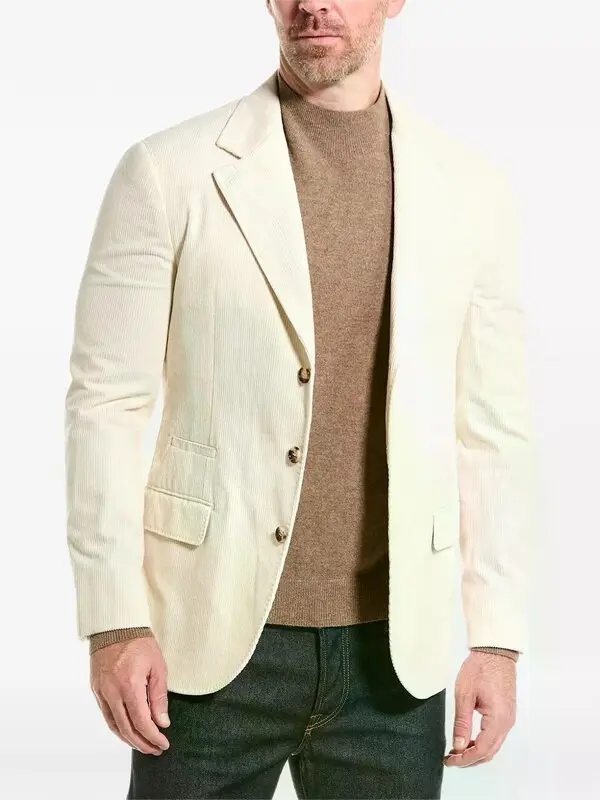Brunello Cucinelli Single Breasted Blazer - Neutrals