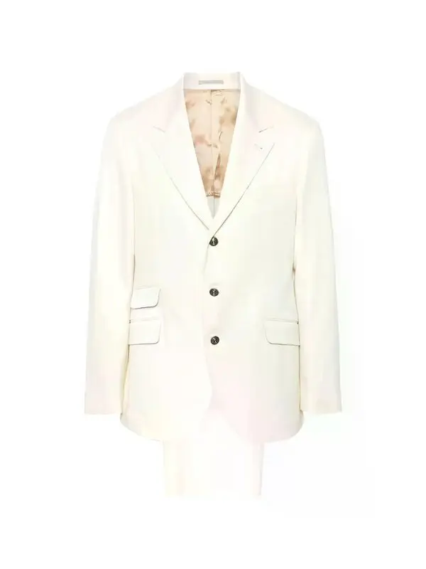 Brunello Cucinelli Notch-lapel Tailored Suit - Neutrals