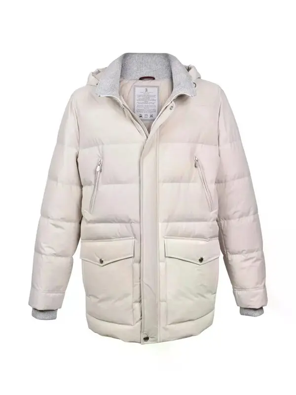Brunello Cucinelli Quilted Padded Coat - Neutrals