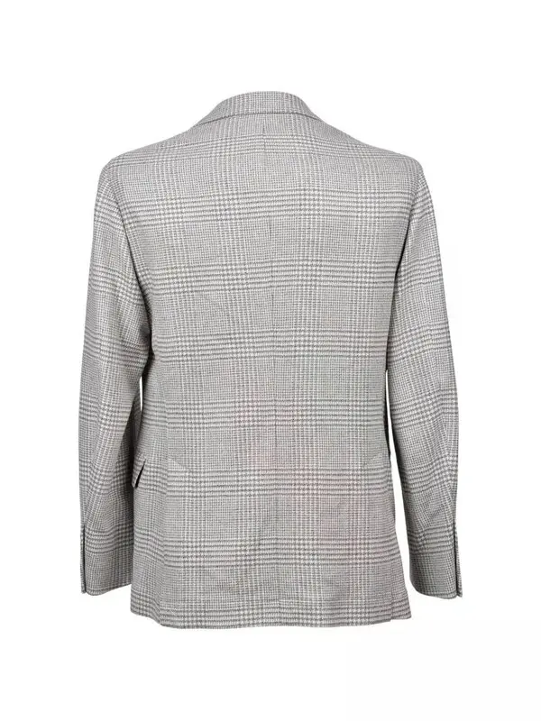 Brunello Cucinelli Check Three-button Blazer - Grey