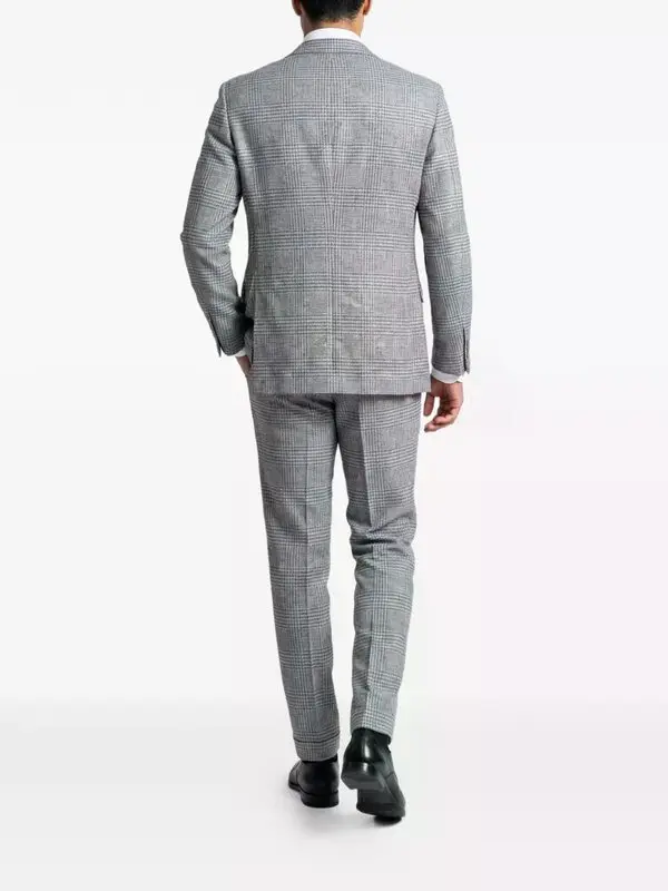 Brunello Cucinelli Prince Of Wales Check Suit - Grey