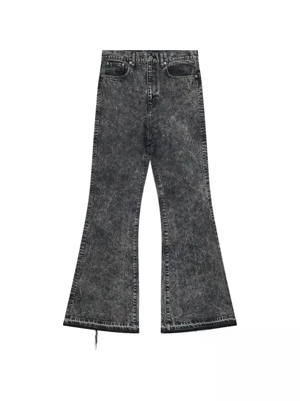 Junya Watanabe Acid-wash Frayed-hem Jeans