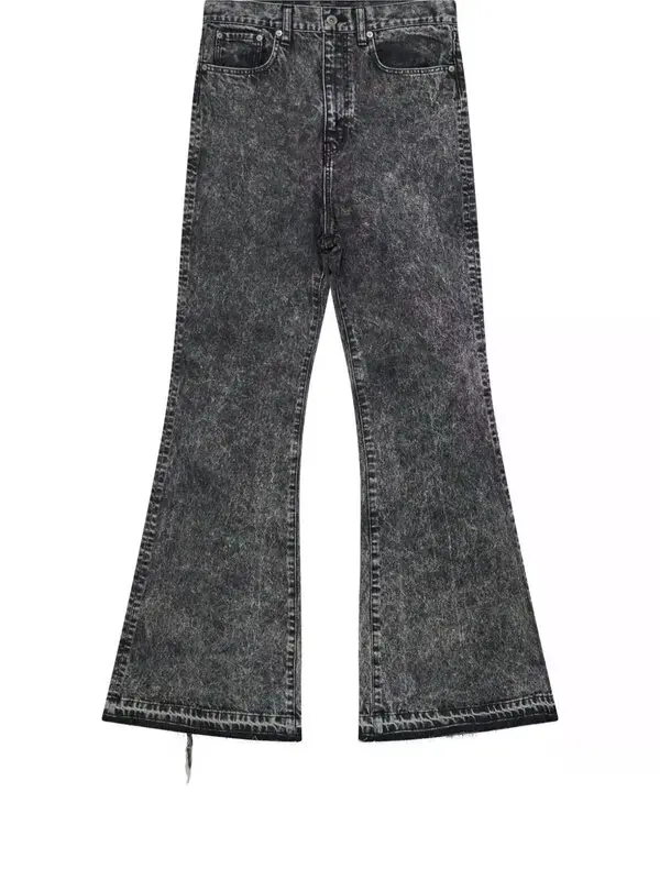 Junya Watanabe Acid-wash Frayed-hem Jeans