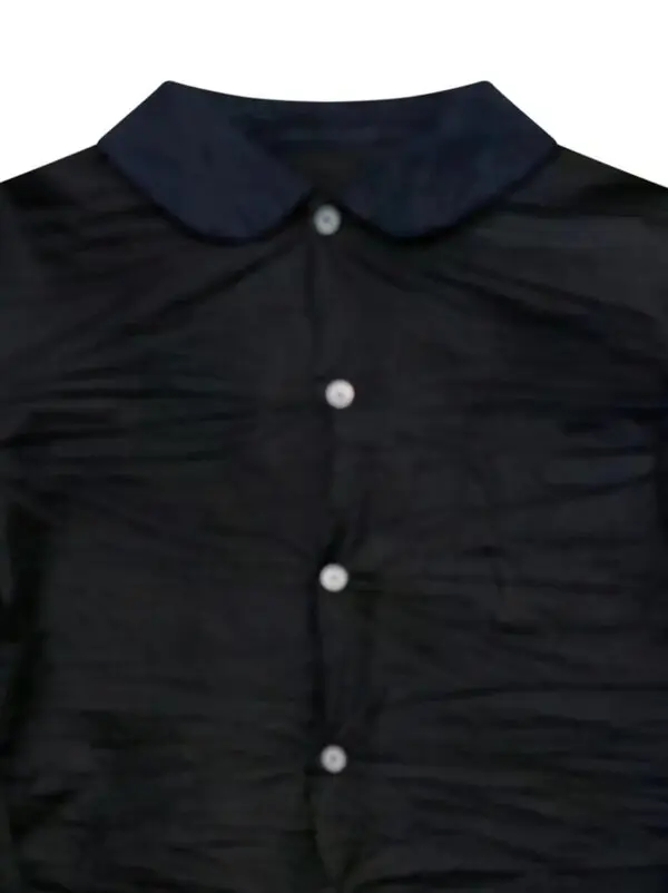 COMME DES GARÇONS TAO Ruched Peter Pan-collar Shirt