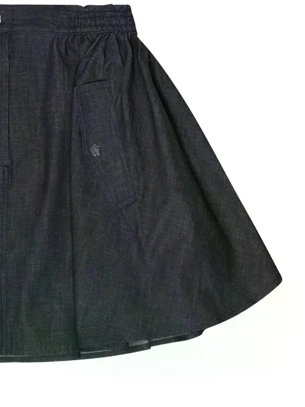 Cecilie Bahnsen Flared Skirt With Flower-shaped Buttons