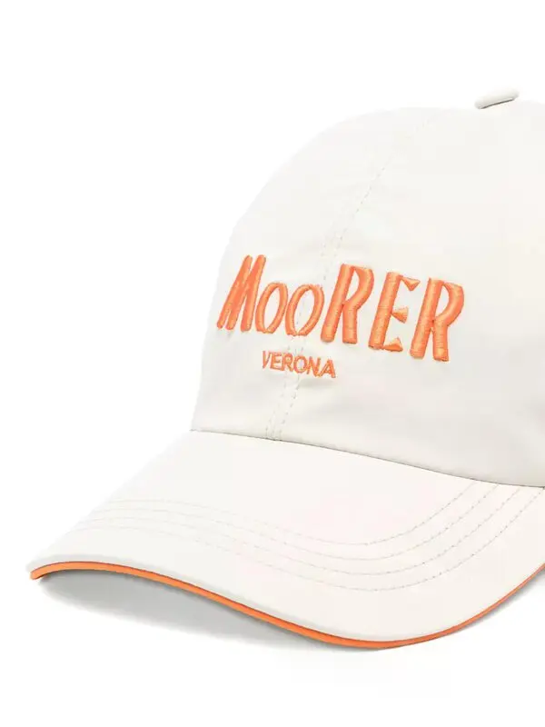 MOORER Logo-detail Baseball Cap - Neutrals