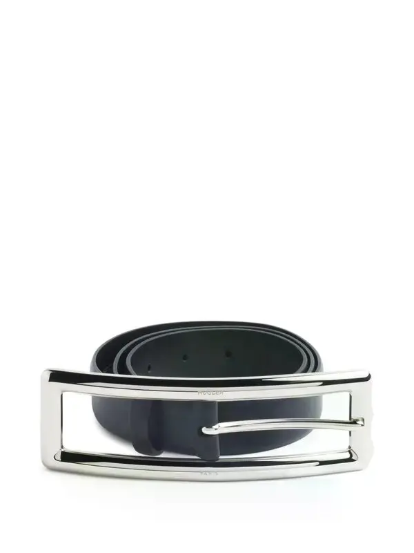 MUGLER Rectangular-buckle Belt - Black