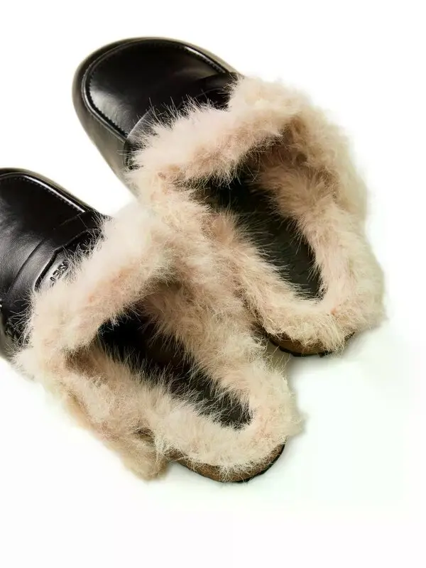 TWINSET Faux-fur Mules
