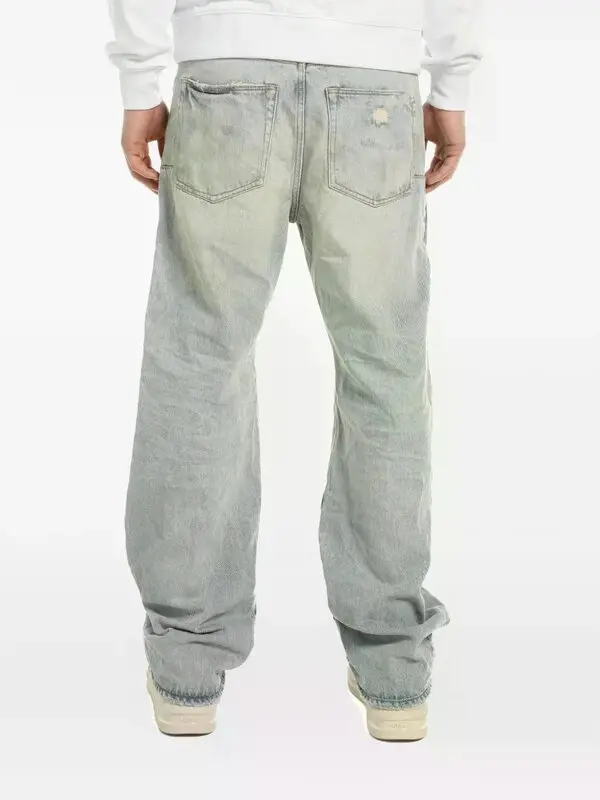 PURPLE BRAND Distressed Straight-leg Jeans