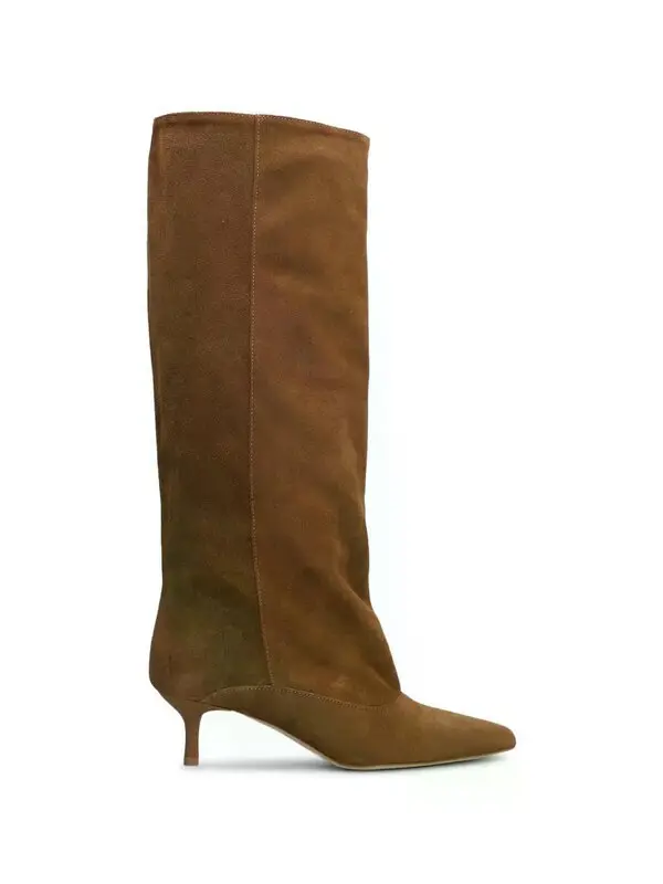 GISEL MOIRE 50mm Lory Suede Knee-high Boots