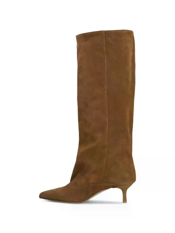 GISEL MOIRE 50mm Lory Suede Knee-high Boots