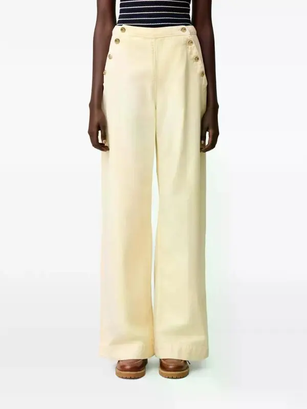 Claudie Pierlot Denim Sailor Jeans - Neutrals