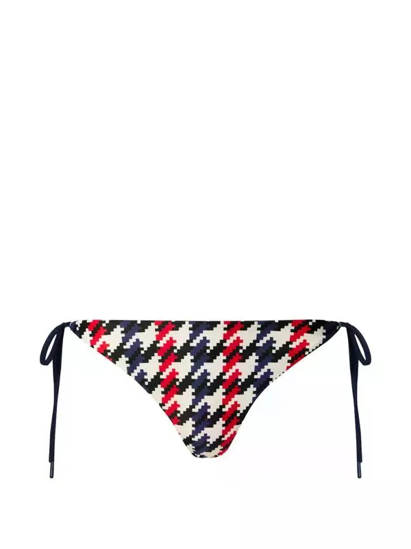 Perfect Moment Houndstooth Bikini Bottom - White
