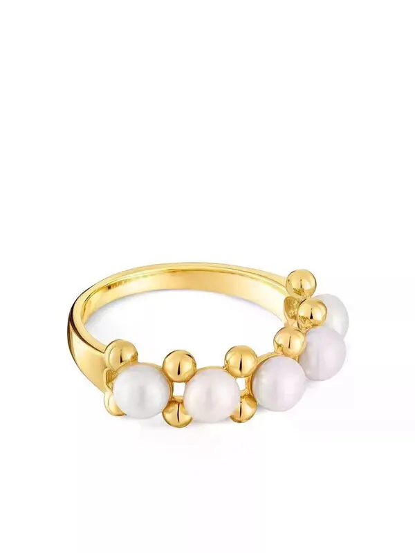TOUS Pearl-embellished Ring - Gold