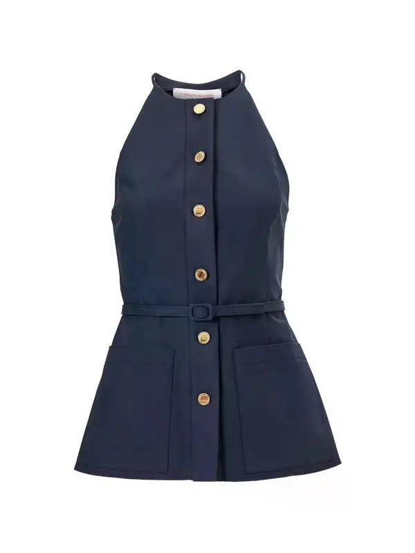 Carolina Herrera Button-front Top - Blue