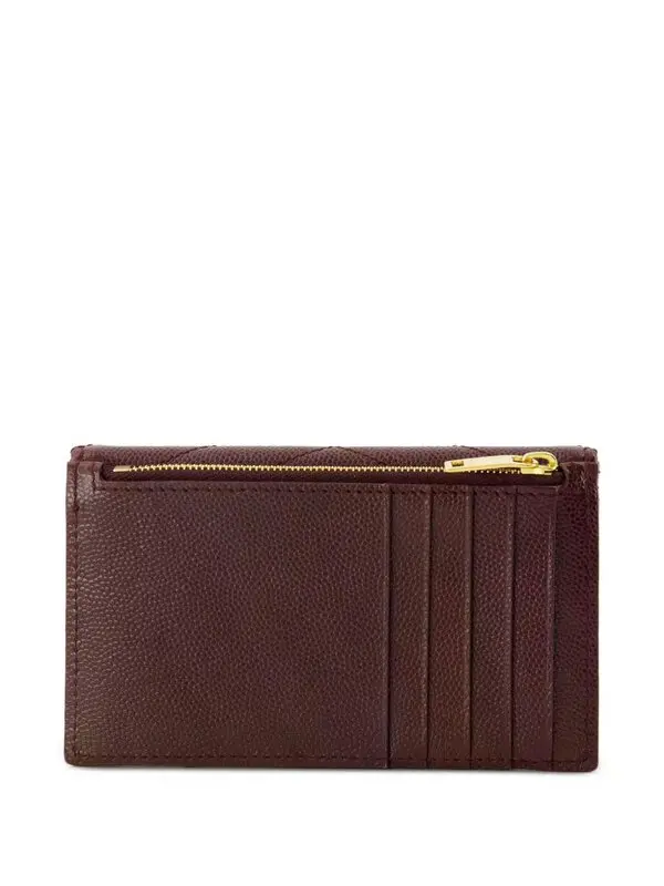 Saint Laurent Cassandre Fragments Card Holder - Red