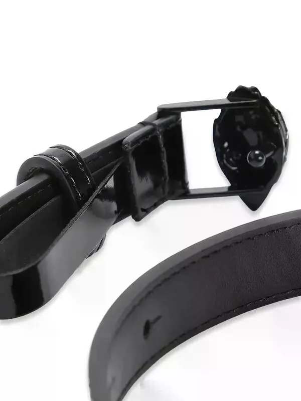 Kurt Geiger Eagle Head Patent-leather Belt - Black