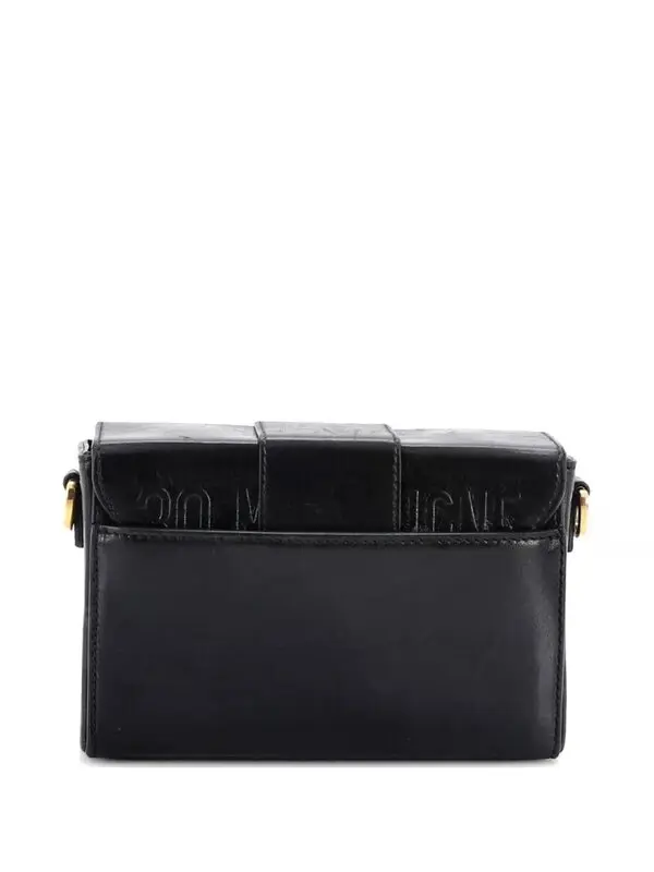 Dior 30 Montaigne Box Bag Leather Crossbody - Black