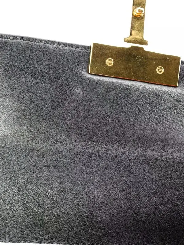 Dior 30 Montaigne Box Bag Leather Crossbody - Black
