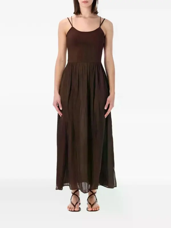 SESSUN Sweet Mambo Lace-up Dress - Brown