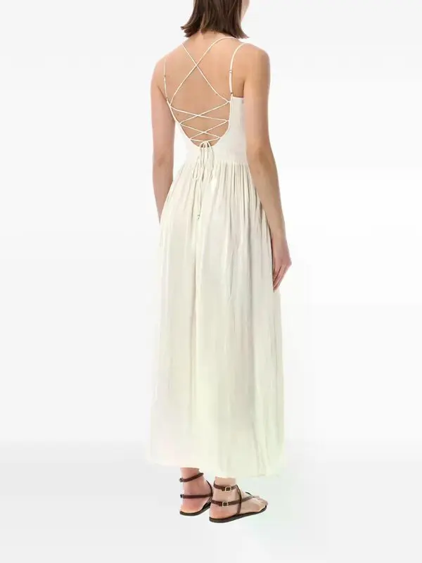 SESSUN Lace-up Dress - Neutrals