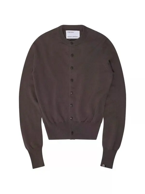 EXTREME CASHMERE X Fine-knit Button-up Cardigan - Brown