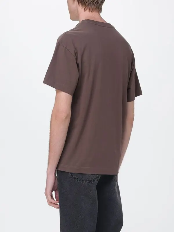 Palm Angels Printed Cotton T-shirt - Brown