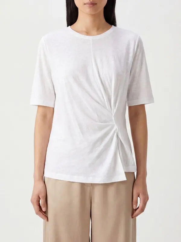 SEMICOUTURE T-shirt With Knot Detailing - White