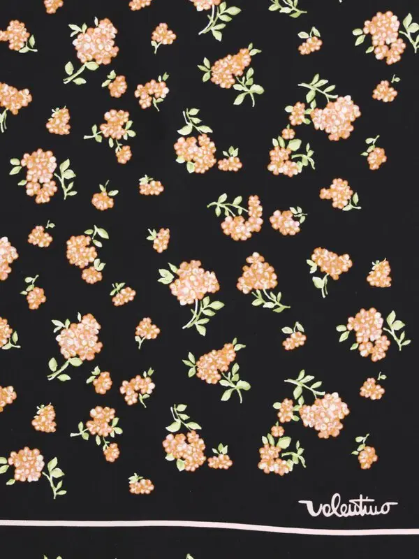 Valentino Garavani Floral Print Silk Foulard