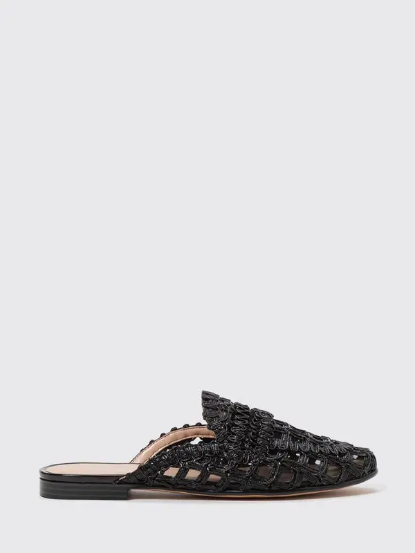 TWINSET Woven Mule Flat Shoes - Black