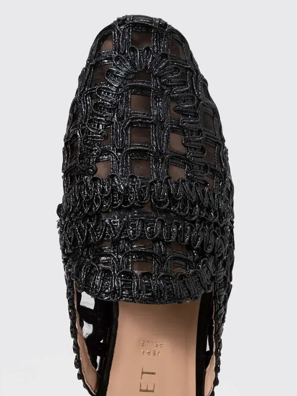 TWINSET Woven Polyester Mules