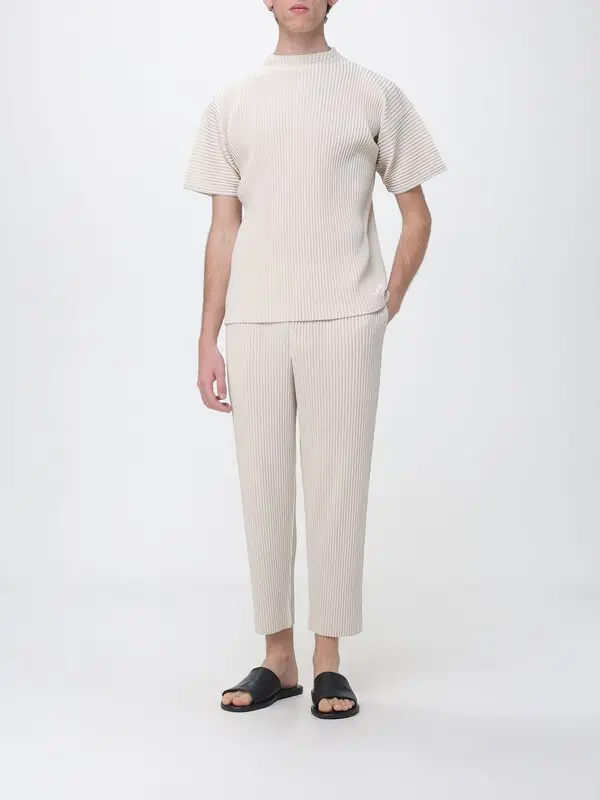Issey Miyake Pleated Polyester T-shirt