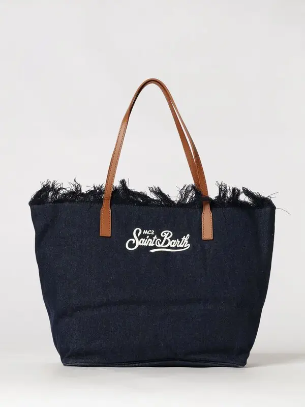 MC2 SAINT BARTH Embroidered Tote Bag - Blue 1